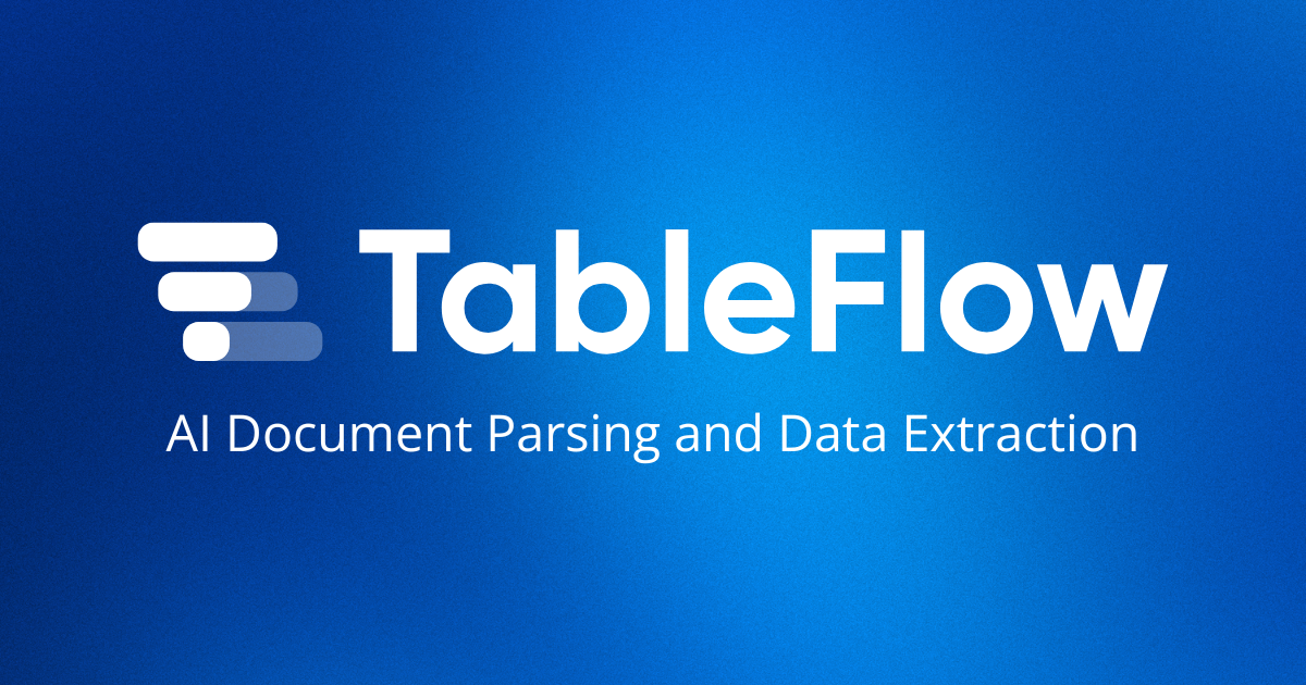 TableFlow Playground - AI Document Extraction & Processing